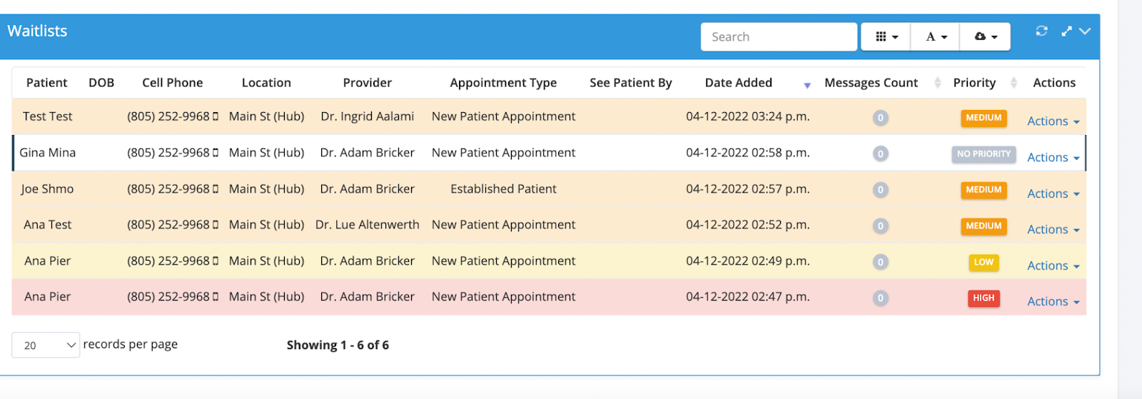 Last Minute Cancellations