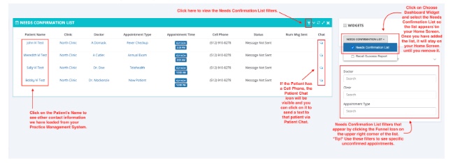 Training Video- Needs Confirmation List, Appointment Worklist, and ...